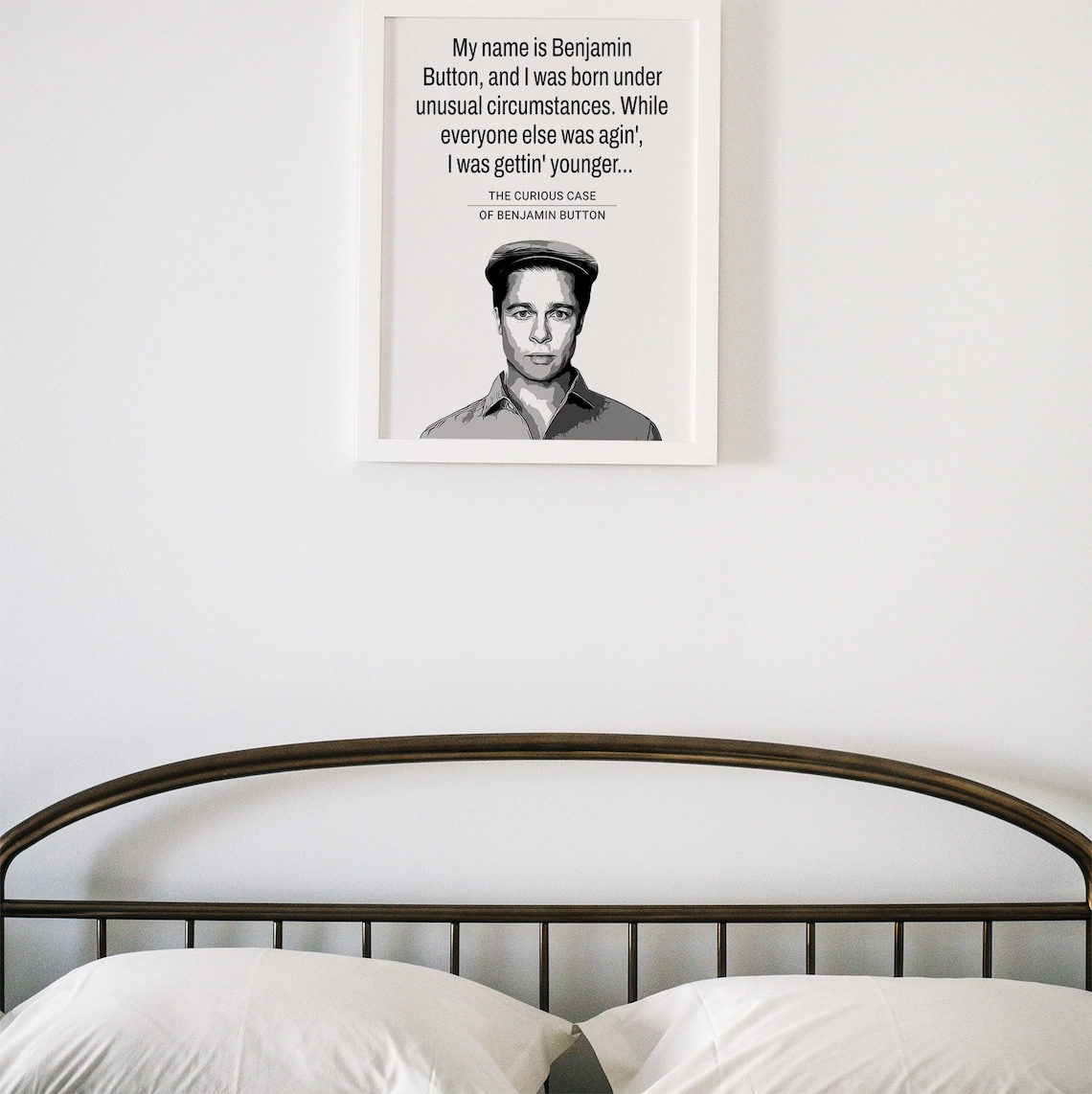 The Curious Case of Benjamin Button Print, Minimal Movie Quote Poster ...