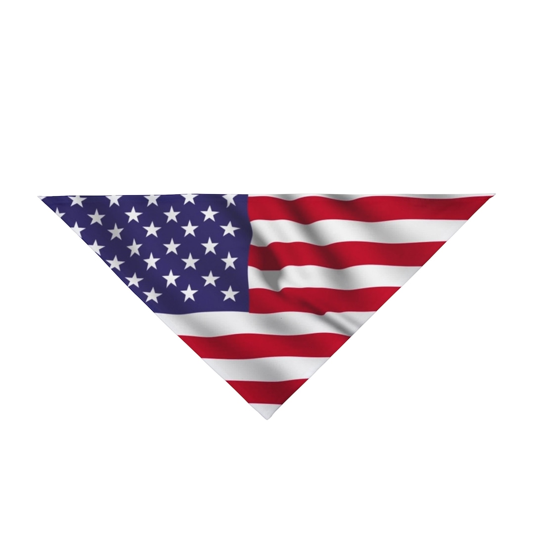 American Flag Pet Bandana | 4th of July Pet Bandana | USA Dog Bandana ...