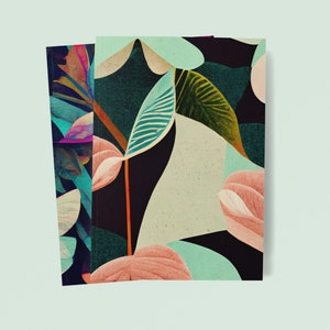 12 Flower Boho Digital Papers, Printable Scrapbook Paper, Commercial ...