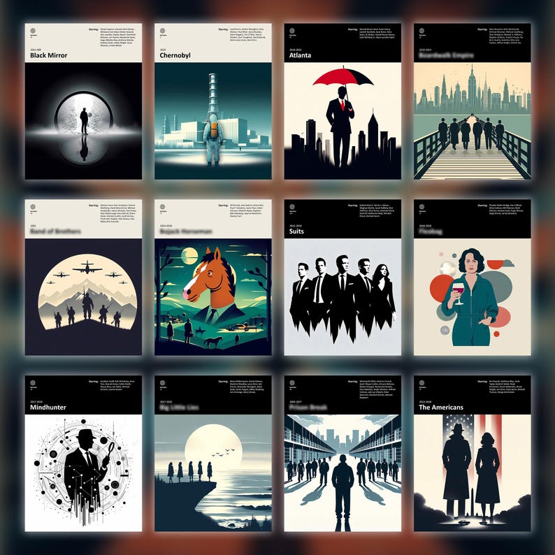Minimalist SERIES Poster Collection – Ready to Print - Etsy