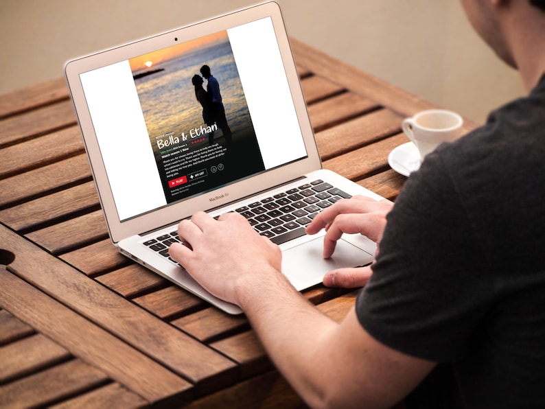 Custom Netflix Poster for Couples Personalized Relationship Art Print ...
