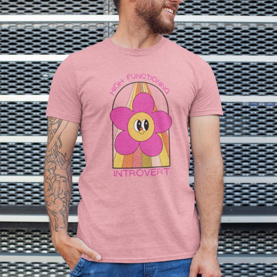 High Functioning Introvert | Funny Graphic Ultrasoft Airlume T-shirt ...