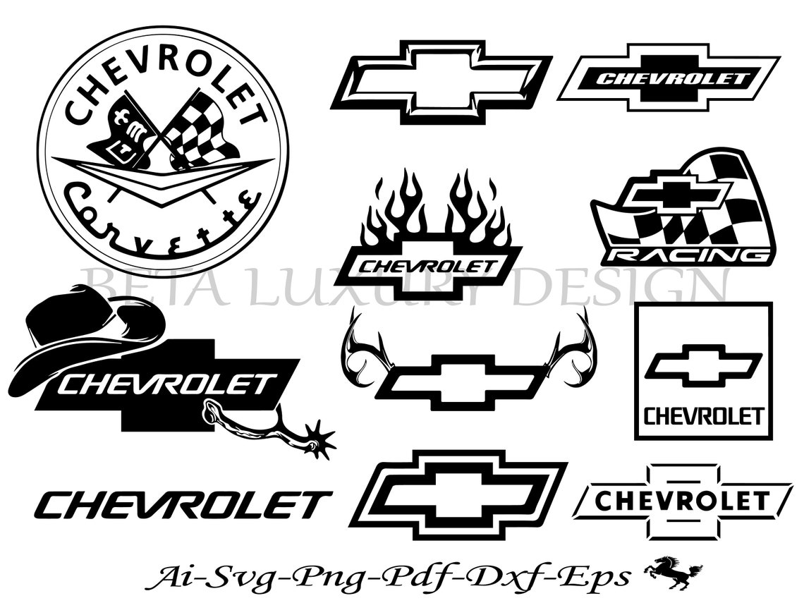 Chevy Svg Chevrolet Emblem Svg Chevrolet Silhouette Digital - Etsy Hong ...