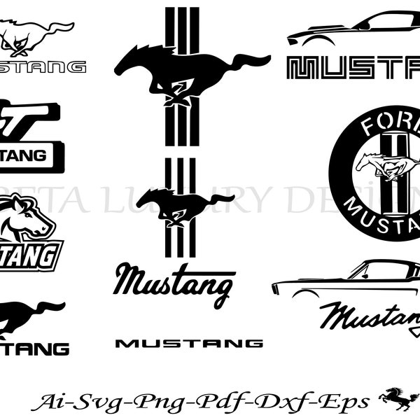 Mustang Svg - Etsy