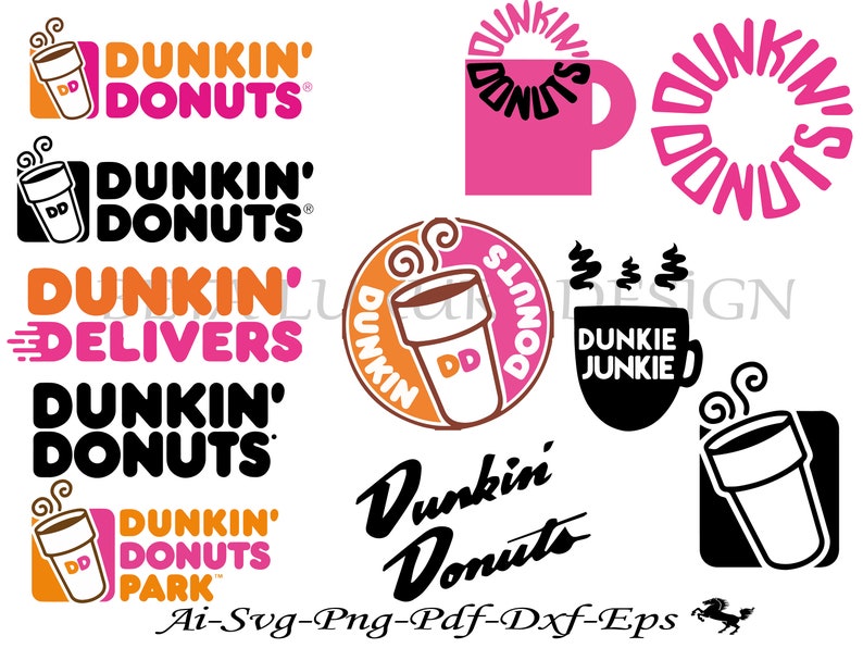 Dunkin Donuts Svg Bundle, Dunkin Donuts Coffee Svg,ddonuts Logo Svg,hot ...