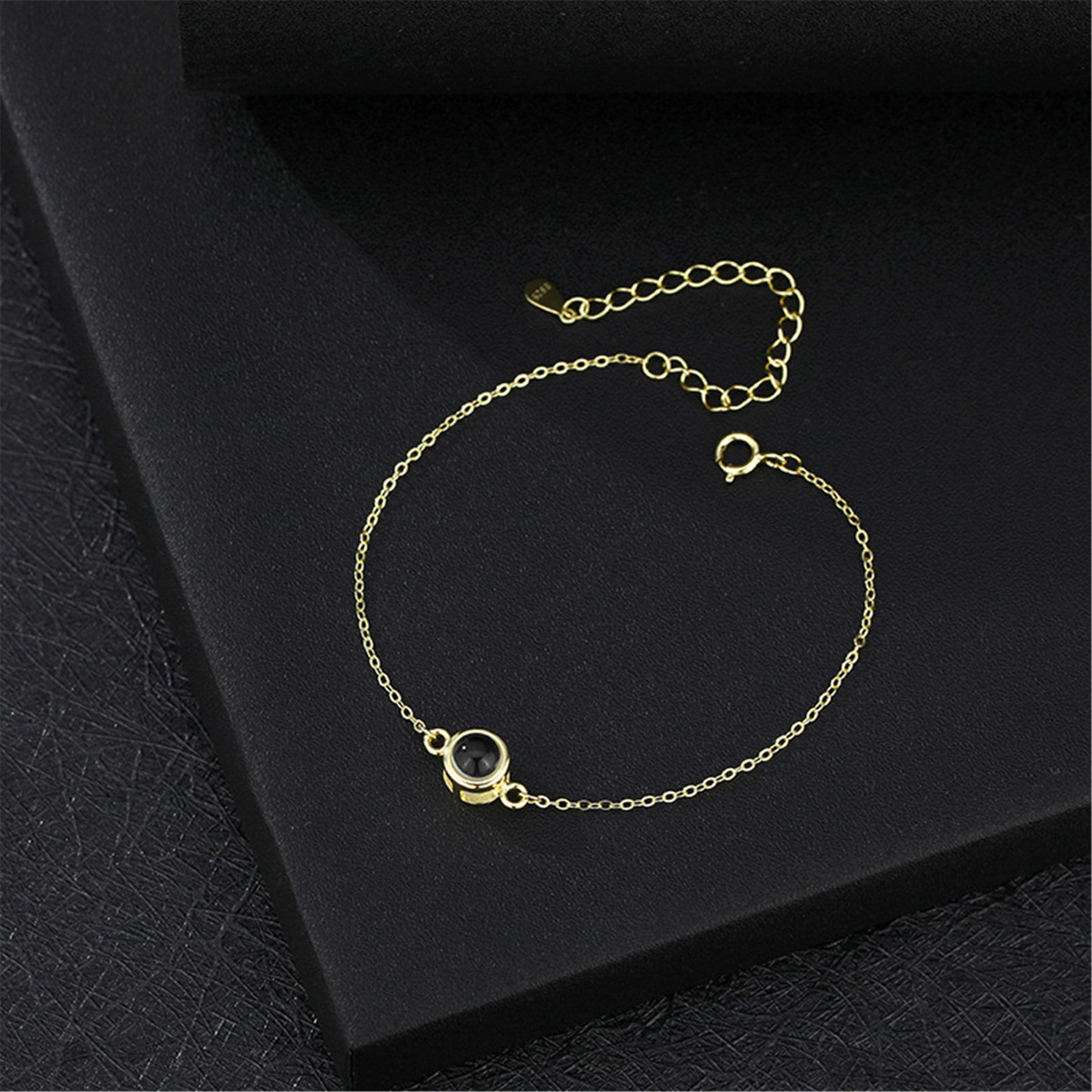 Sterling Silver Personalized Projection Photo Bracelet,custom Photo ...
