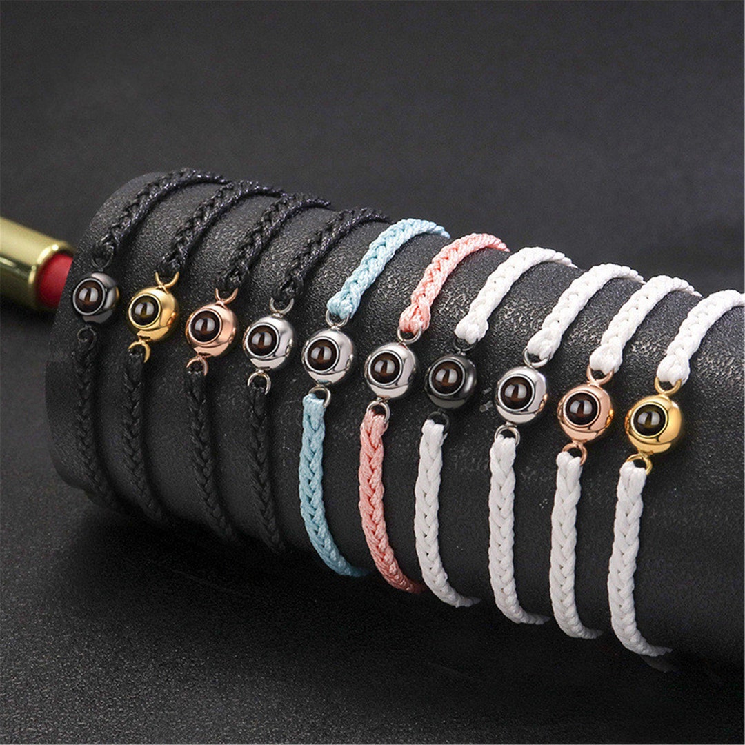 Personalised Photo Projection Bracelet,anniversary Gift,memorial ...