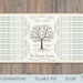 Family Tree Template for 8 Generations. Tree With Roots Large Winter ...