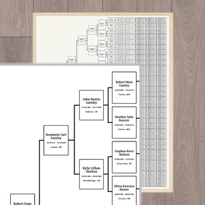 Family Tree Template for 10 Generations. Blank Cromi Genealogy Family ...