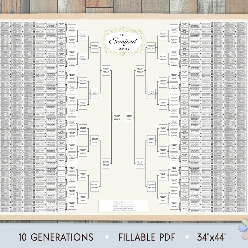 Family Tree Book Template - Etsy