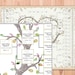 Family Tree Template for 6 Generations. Two Intertwining Heart Trees ...