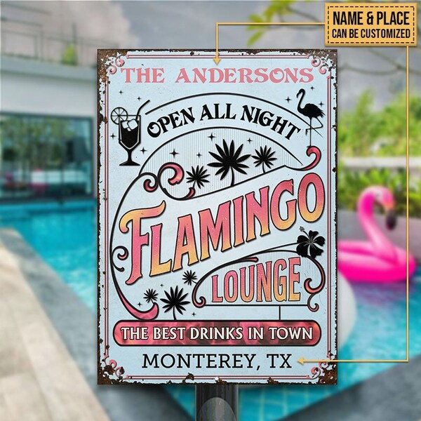 Flamingo Lounge - Etsy