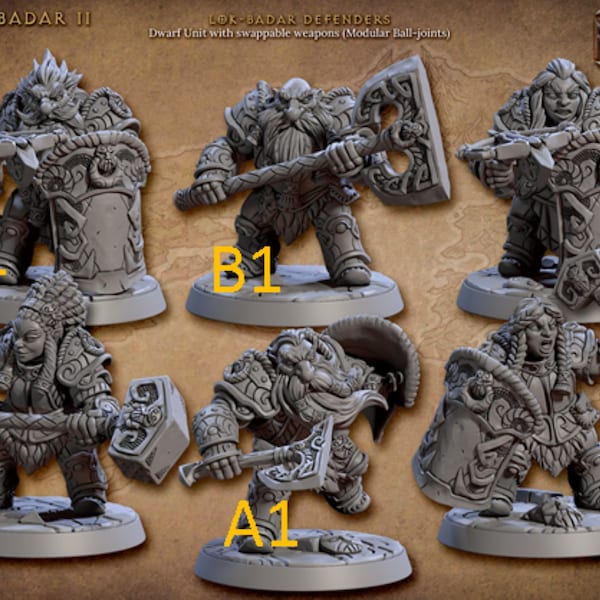 Artisan Guild Dwarf Miniature - Etsy