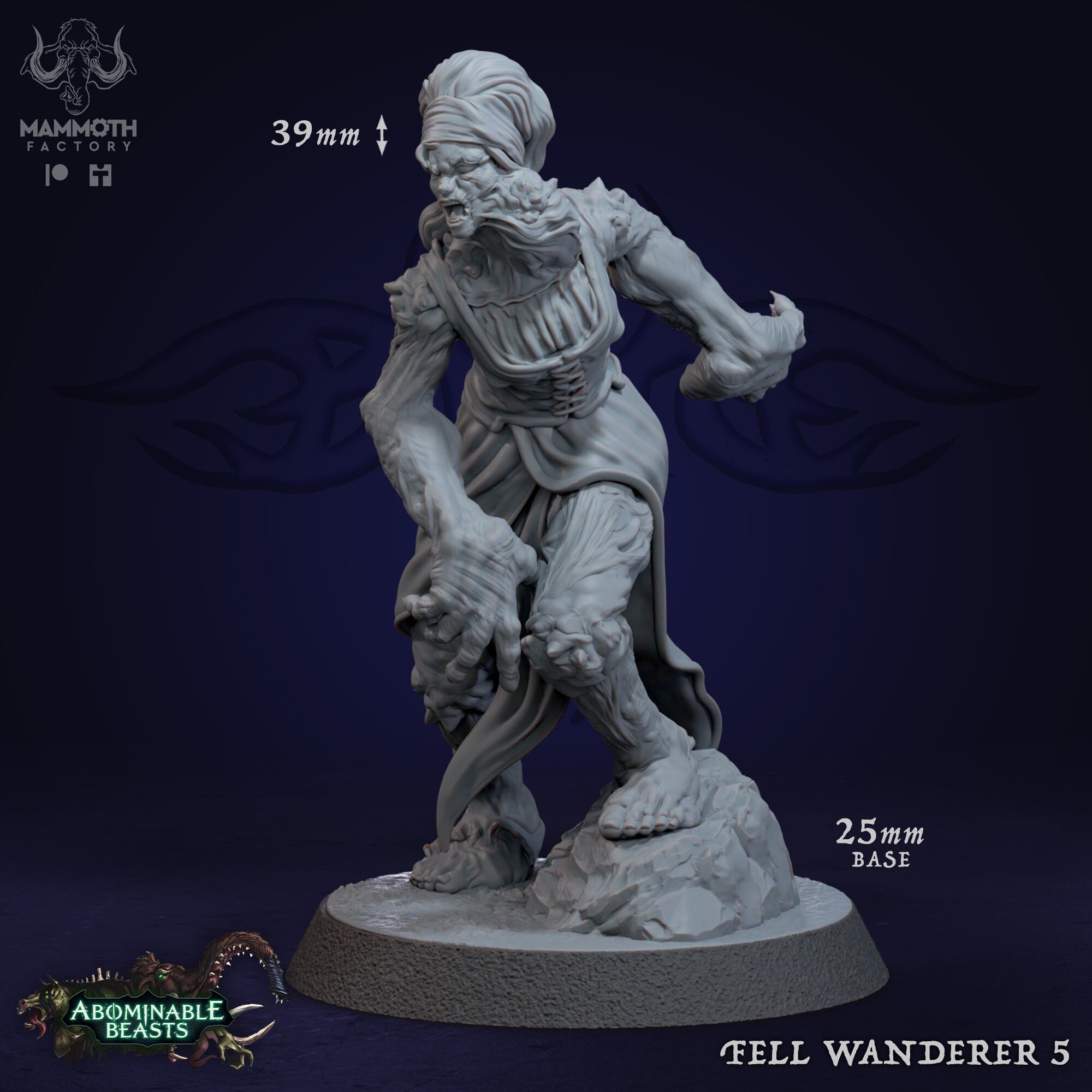 Fell Wanderer 5 Poses / Abominable Beasts / Mammoth Factory / RPG ...