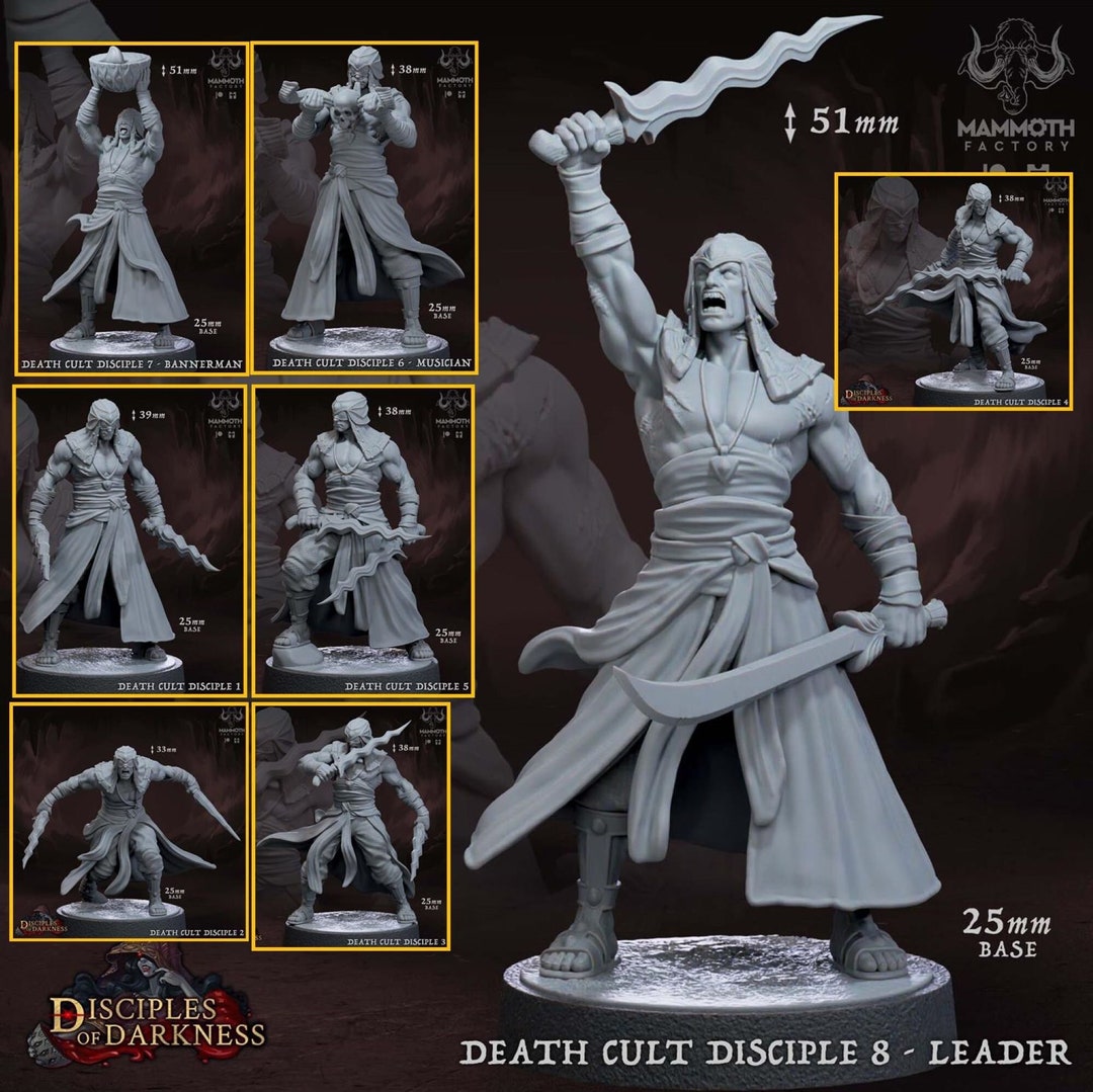 Death Cult Disciple 8 Poses / Disciples of Darkness / Mammoth Factory ...