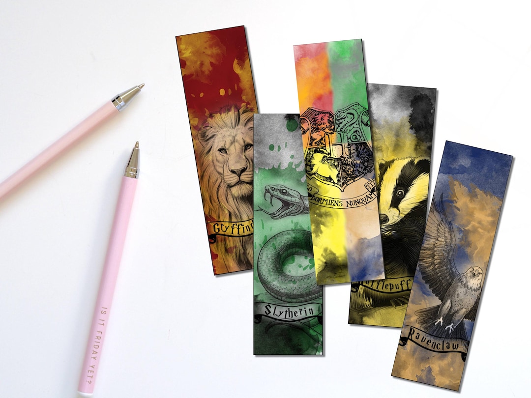 Wizard Magic Themed Set of 5 Printable Bookmarks, Digital Print - Etsy
