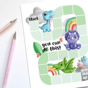 Printable Reward Chart Dinosaur Themed, Sticker Chart, Potty Chart ...