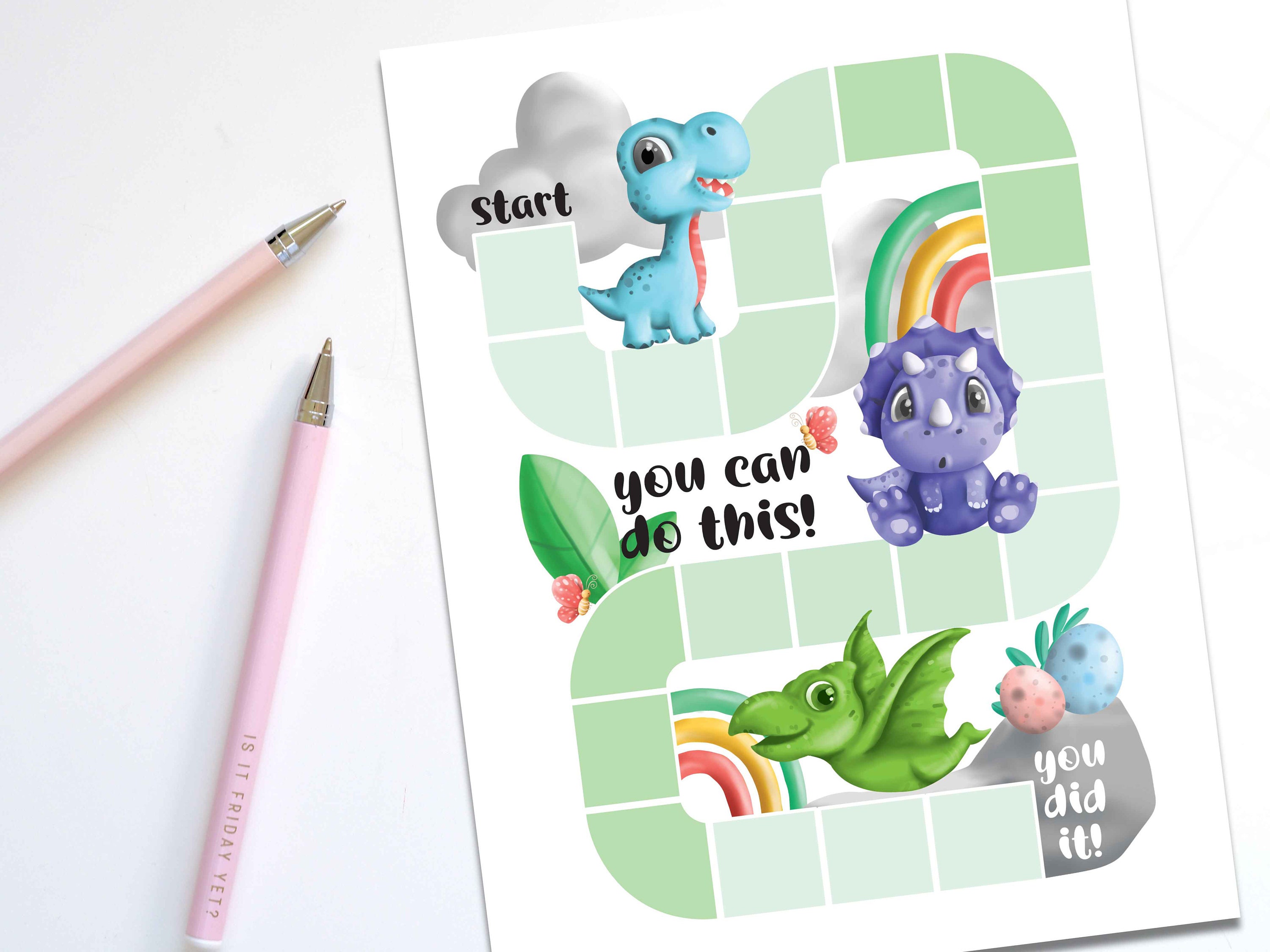 Printable Reward Chart Dinosaur Themed, Sticker Chart, Potty Chart ...