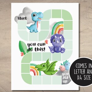 Printable Reward Chart Dinosaur Themed, Sticker Chart, Potty Chart ...