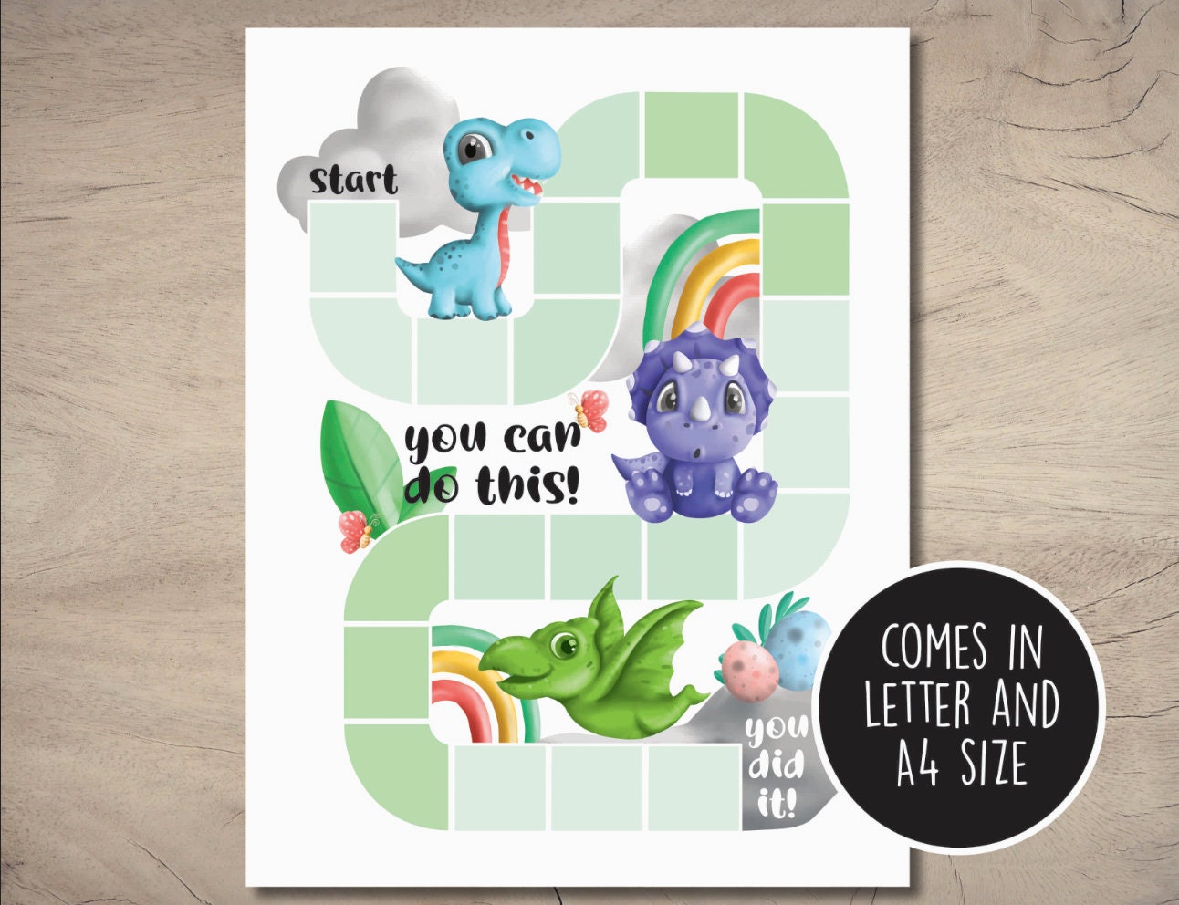 Printable Reward Chart Dinosaur Themed, Sticker Chart, Potty Chart ...