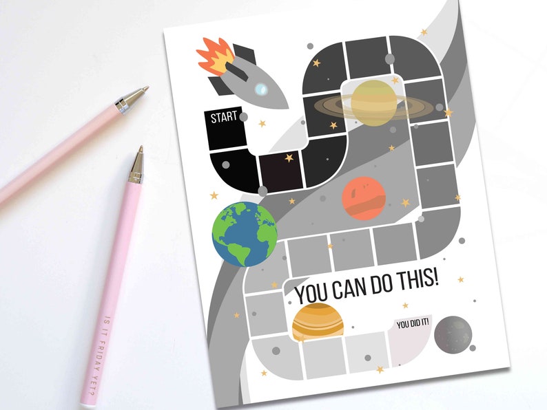 Reward Chart Planets Space Themed, Sticker Chart, Potty Chart, Sleep ...