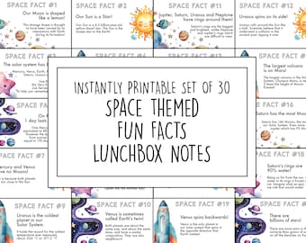 Printable Amazing Animal Themed Fun Facts, Set of 50 Kids Lunchbox ...
