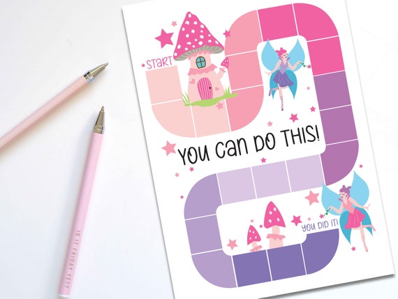 Printable Reward Chart Fairy Themed Sticker Chart Potty - Etsy