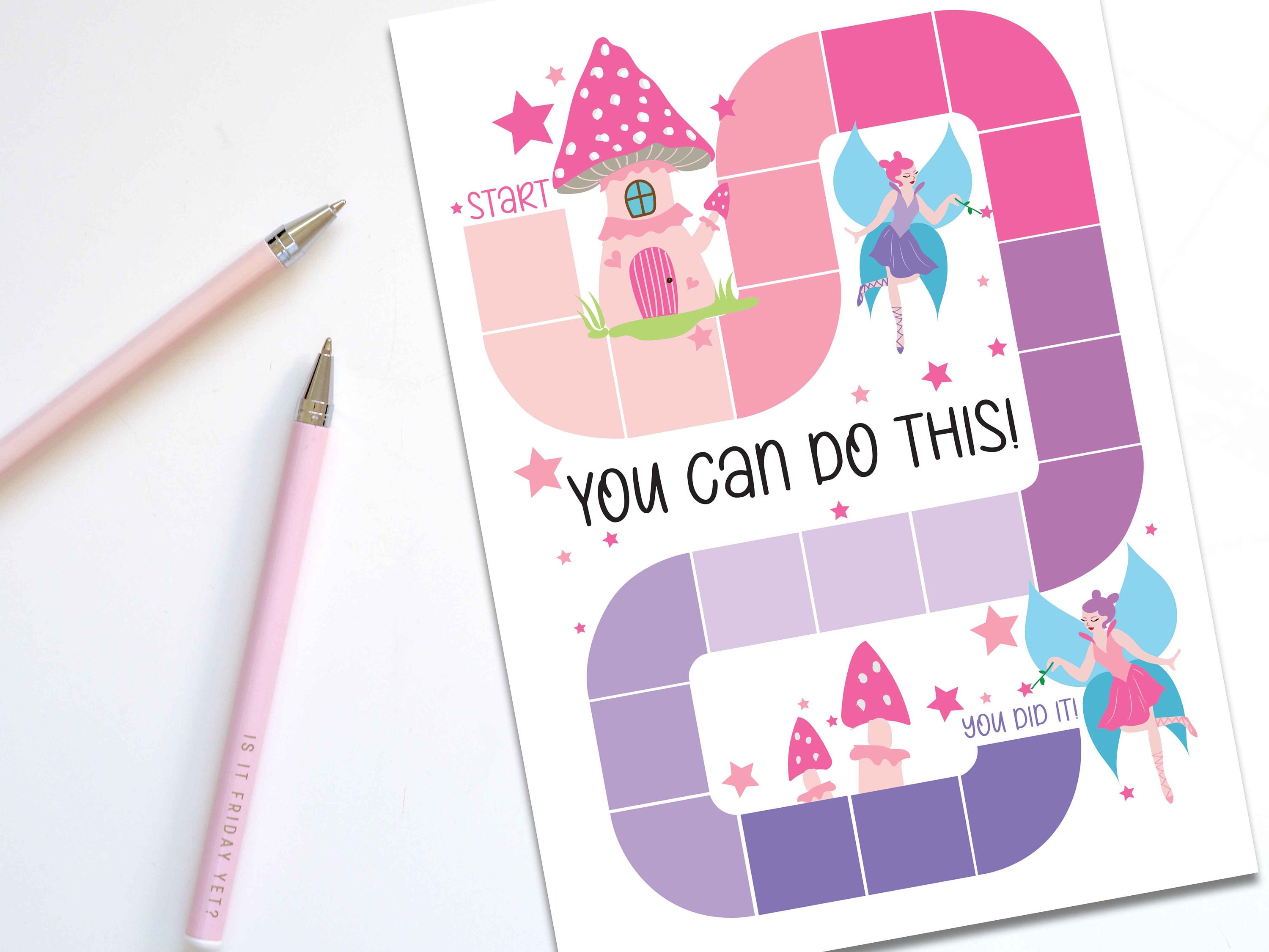 Printable Reward Chart Fairy Themed, Sticker Chart, Potty Chart, Sleep ...