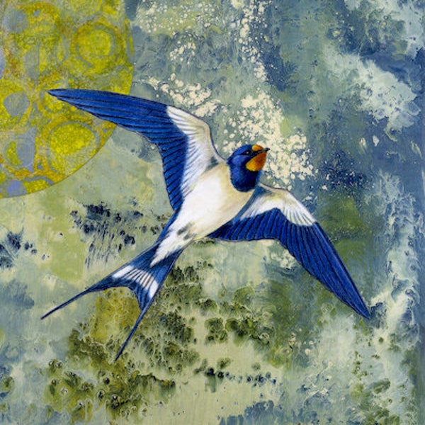 Swallow in Flight - Etsy