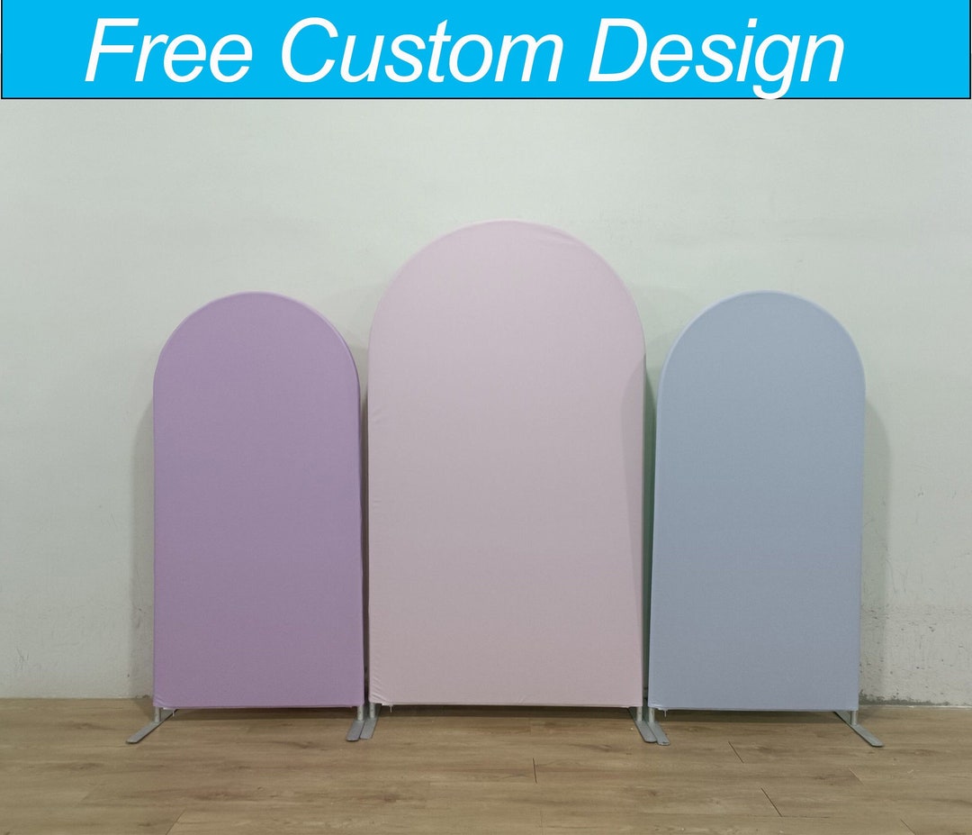 Solid Arch Stand Backdrop Purple Pink Blue Chiara Wall Backdrop for ...