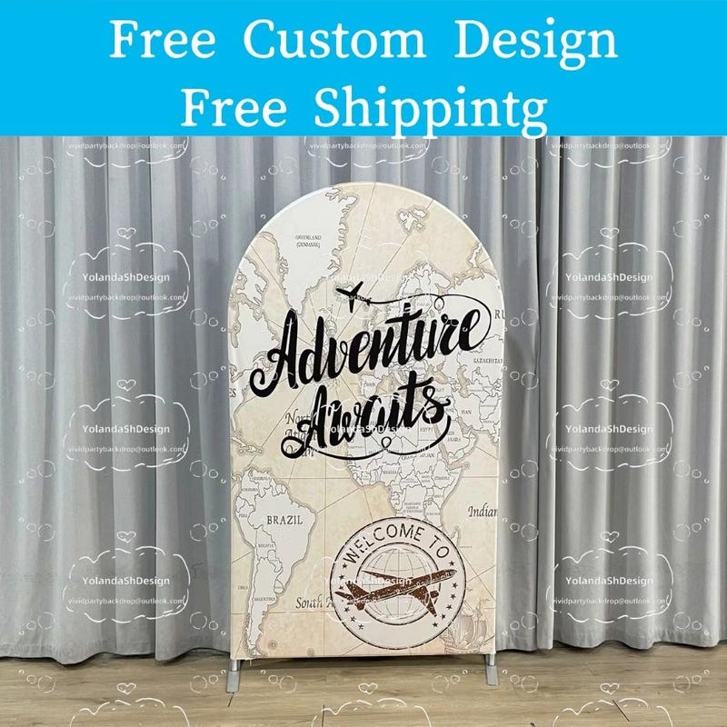 World Map Backdrop - Etsy