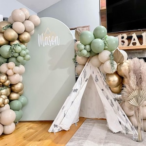 Quinceanera Arch Cover Backdrop Pink Gold Sweet Girl Mis Quince Anos ...