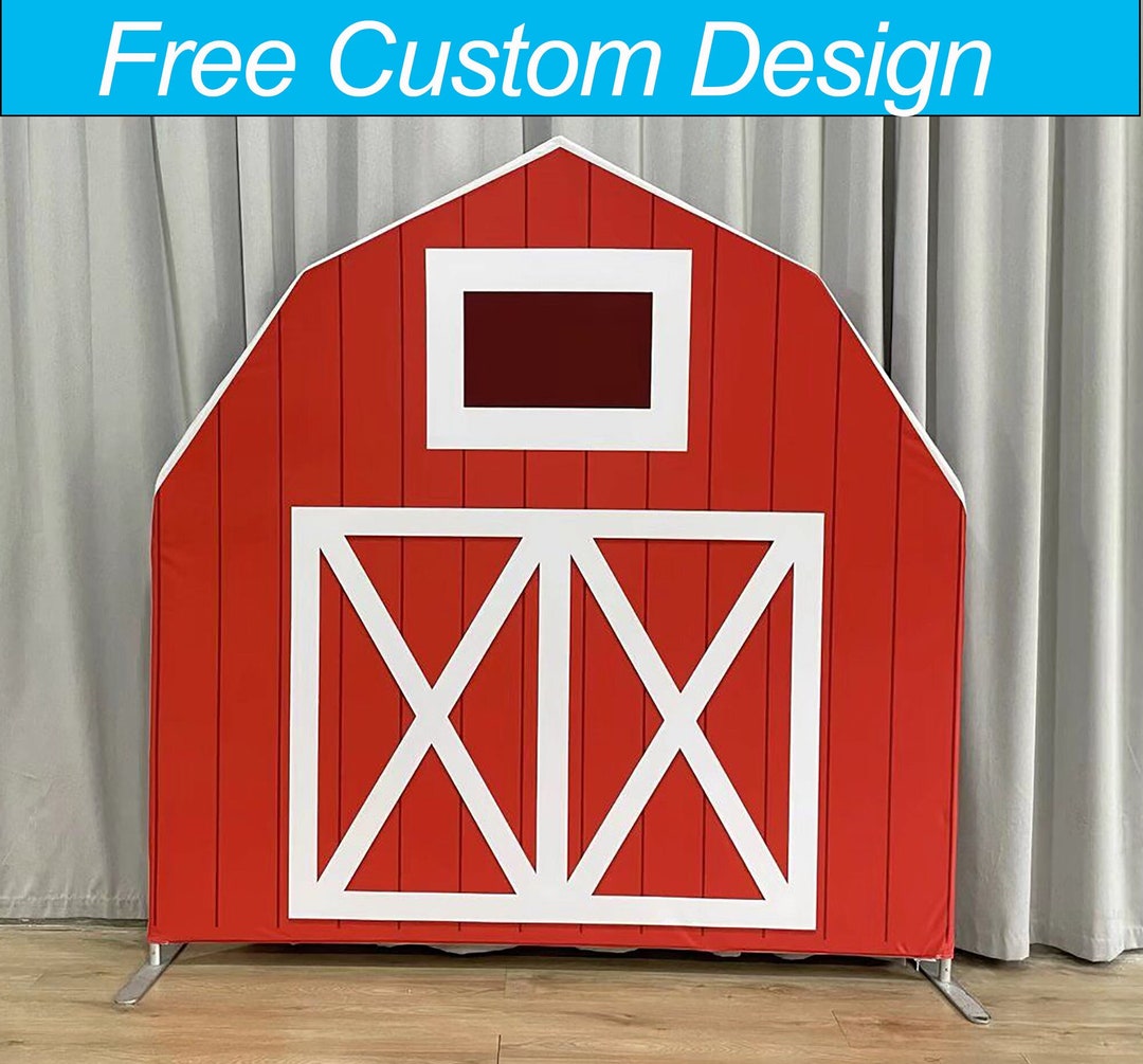 Custom Farm Barn Arch Backdrop Stand High Quality Cover, Chiara Wall ...