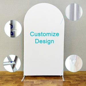 3D Slanted Wedding Open Arch Door Backdrop Stand Print Fabric Arch ...