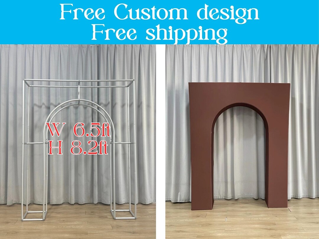 3D Sqaure Wedding Open Arch Door Backdrop Stand Print Fabric Chiara ...
