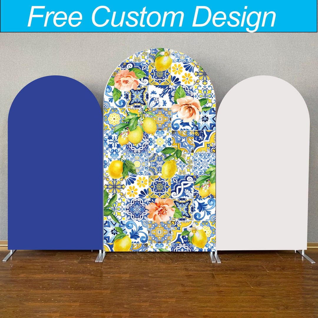 Mediterranean Lemon Arch Backdrop Main Squeeze Bridalshower Portuguese ...