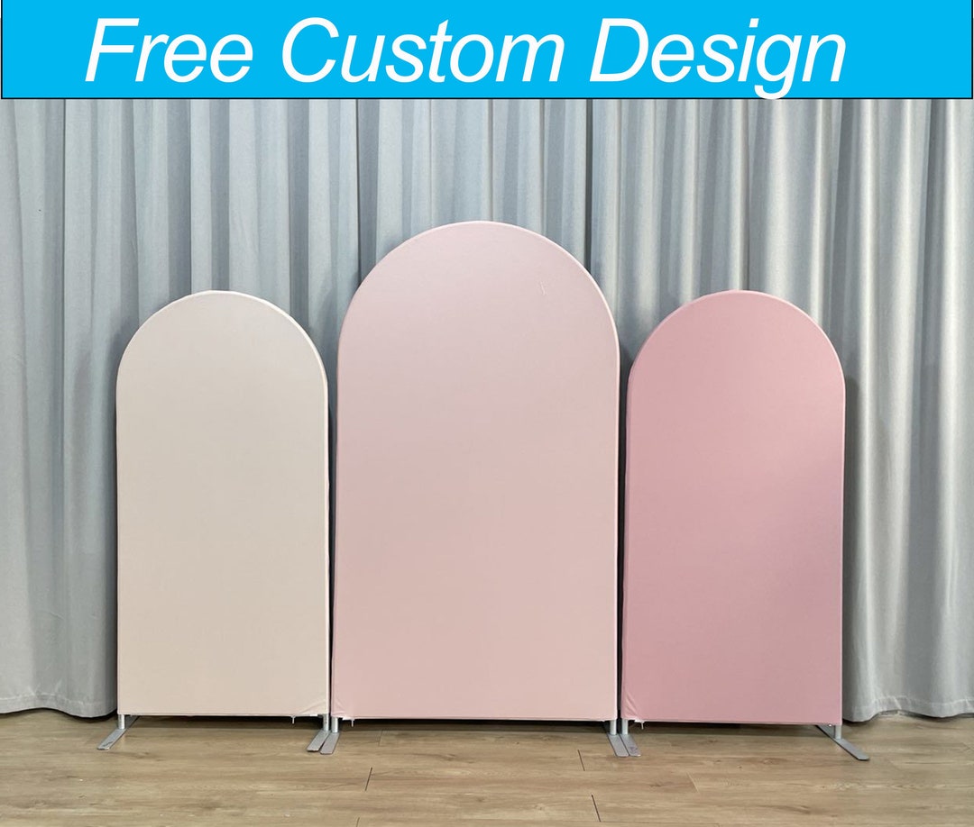 Solid Arch Stand Backdrop Custom Print Fabric Chiara Wall Backdrop for ...