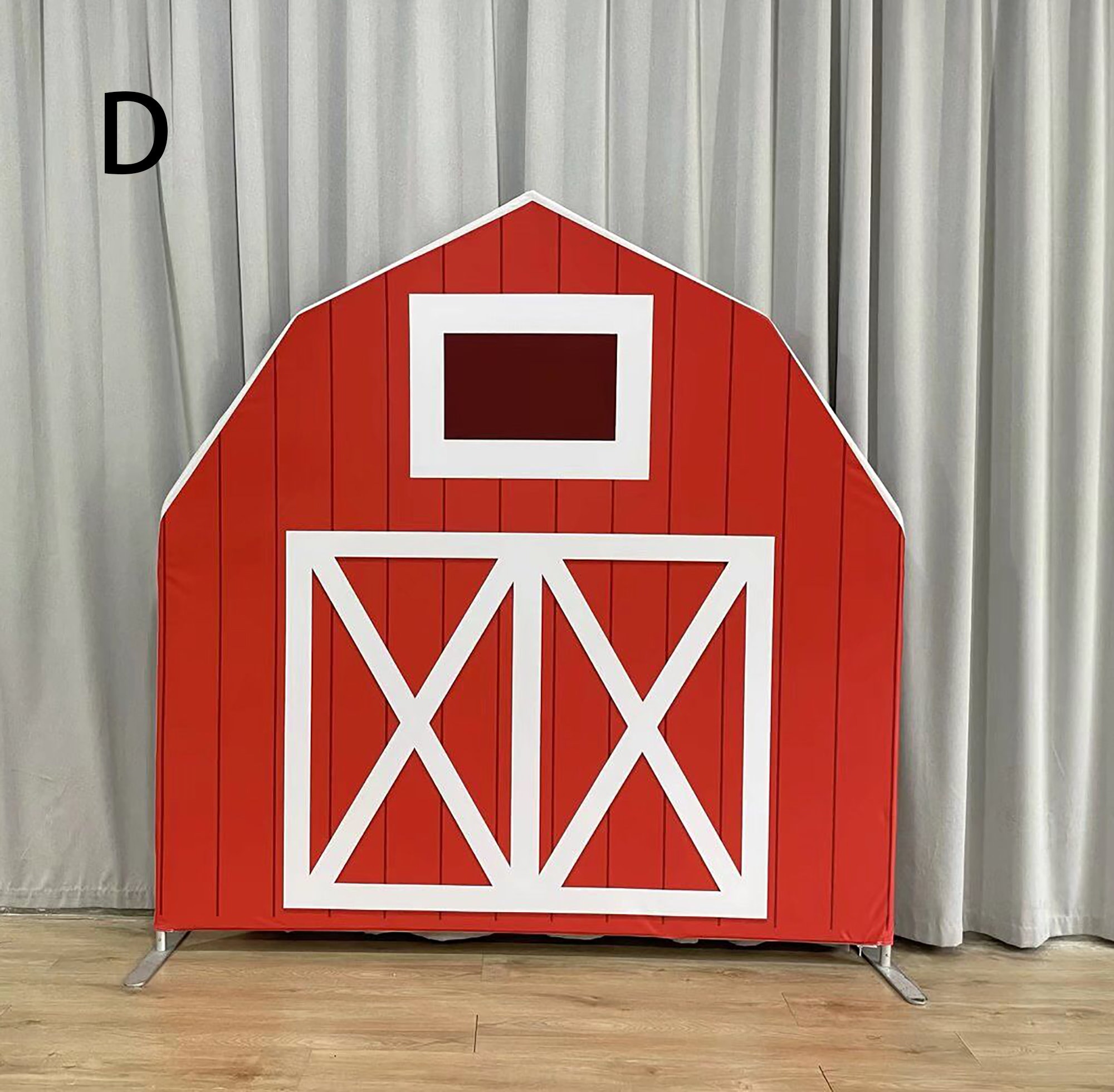 Red Barn Arch Backdrop Metal Stand Backdrop Frame Farm House Chiara ...