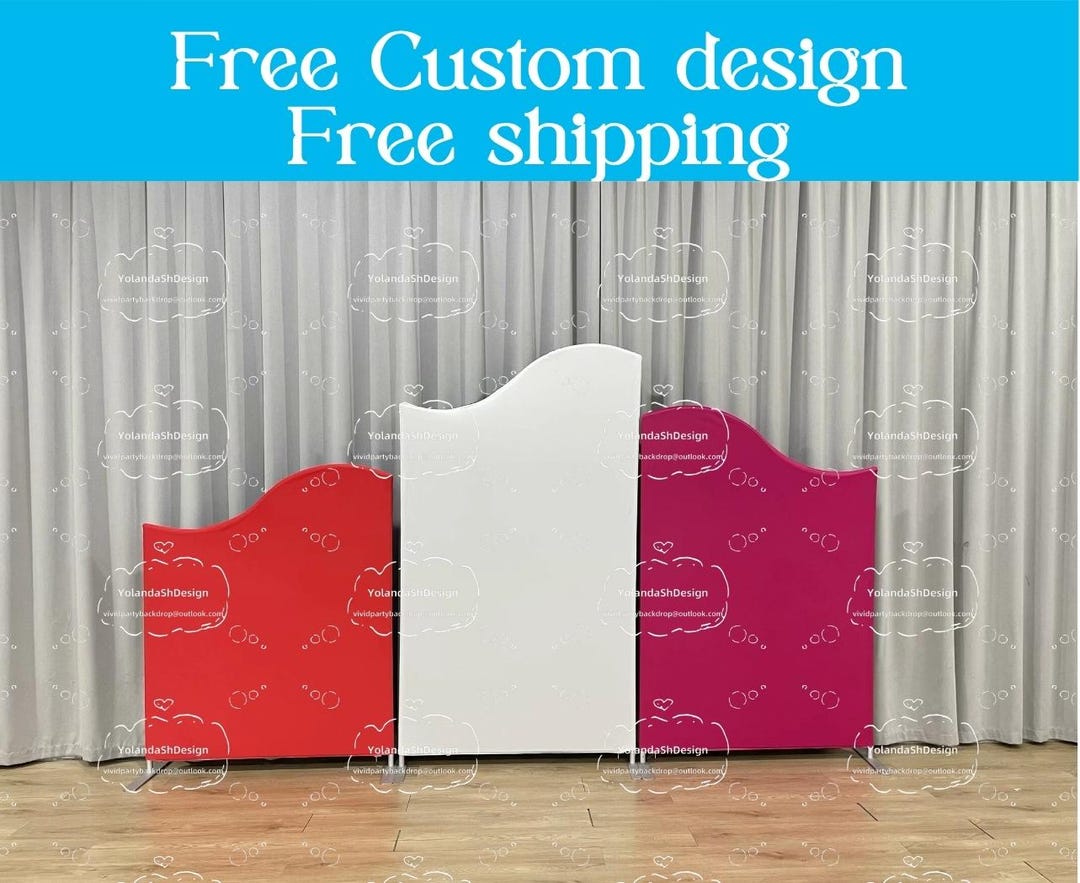 Wave Arch Backdrop Stand Chiara Wall Arch Print Fabric Backdrop Cover ...