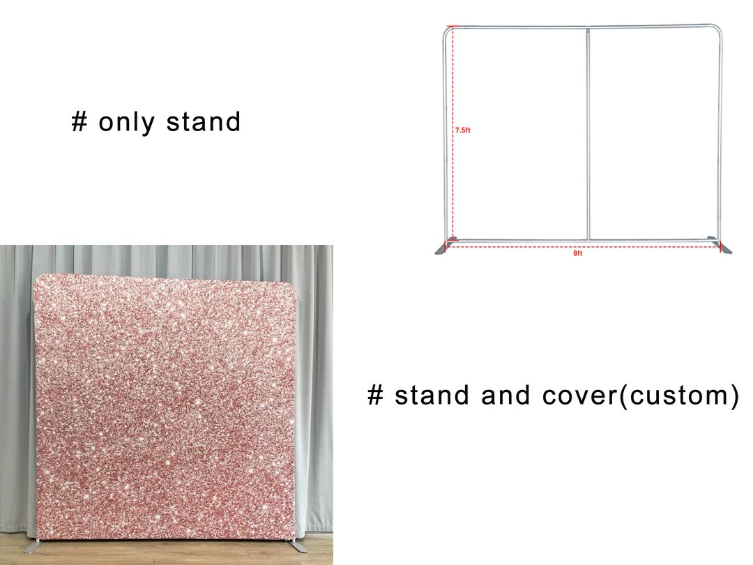 Backdrop Stand Frame High Quality Backdrop Fabric Cover, Free Custom ...