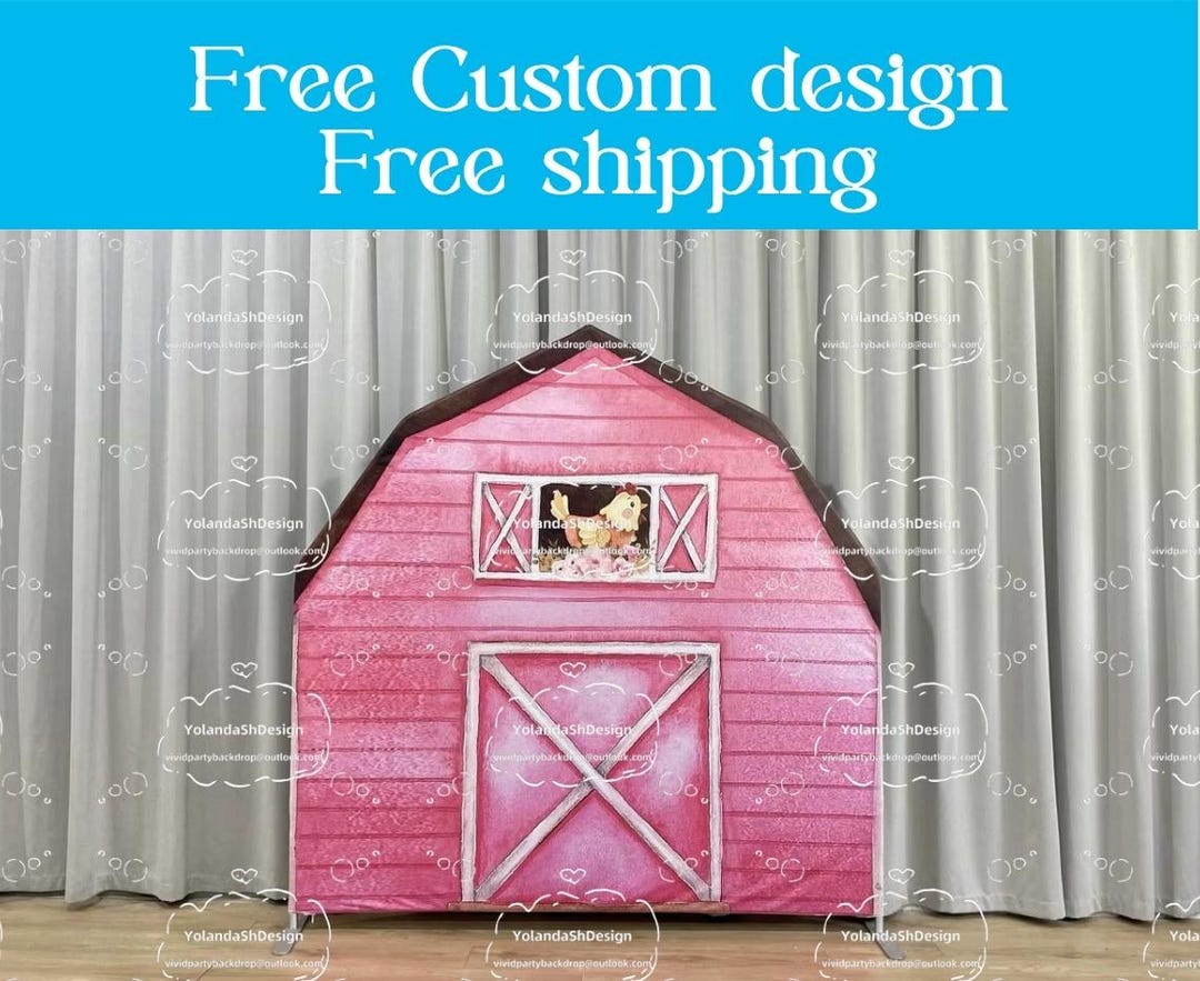 Red Barn Arch Backdrop Metal Stand Backdrop Frame Farm House Chiara ...