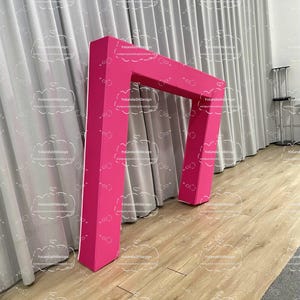 3D Slanted Wedding Open Arch Door Backdrop Stand Print Fabric Arch ...