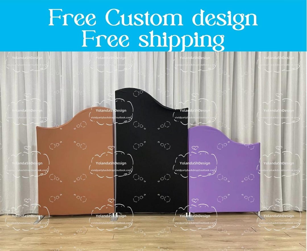 Wave Arch Backdrop Stand Chiara Wall Arch Print Fabric Backdrop Cover ...