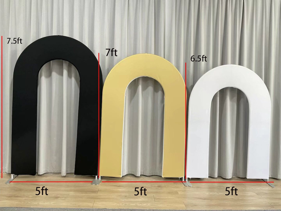 Personalized Open Arch Wall Stand Frame Backdrop Cover, Custom Size and ...