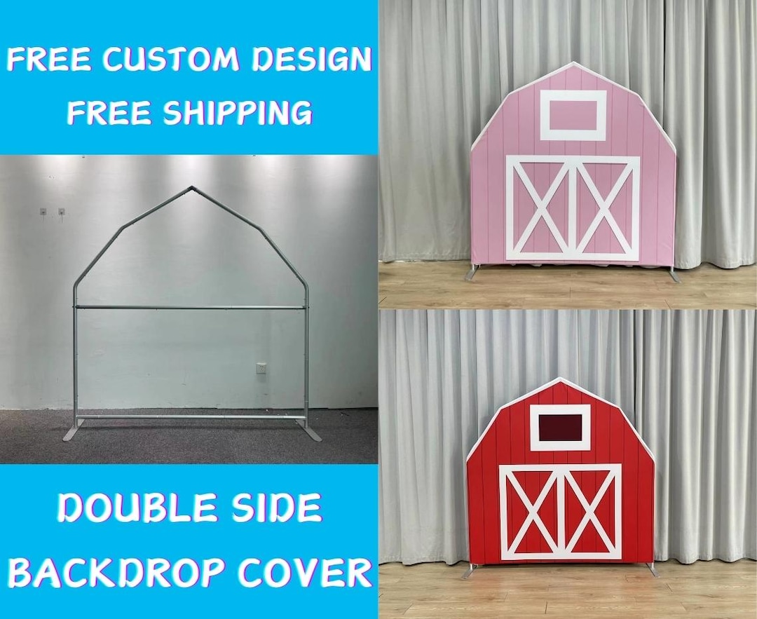 Farm Barn Arch Backdrop Stand Cover Metal Backdrop Frame House Chiara ...