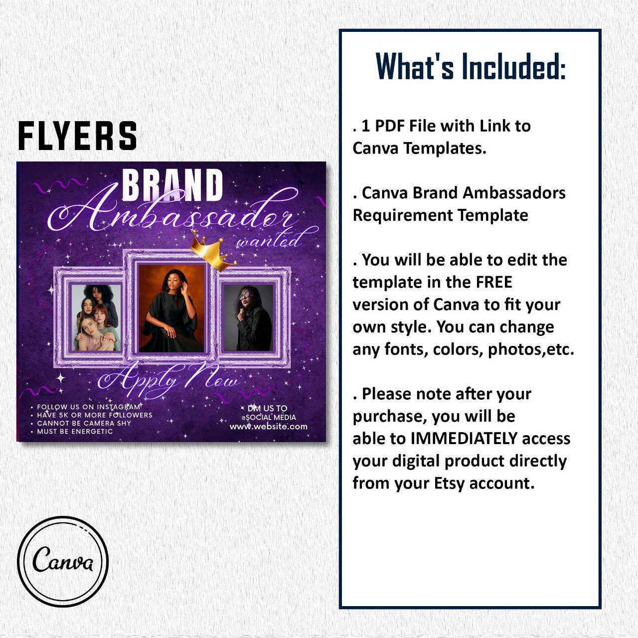Ambassador Flyer Template, Brand Ambassador Flyer Template, Makeup ...