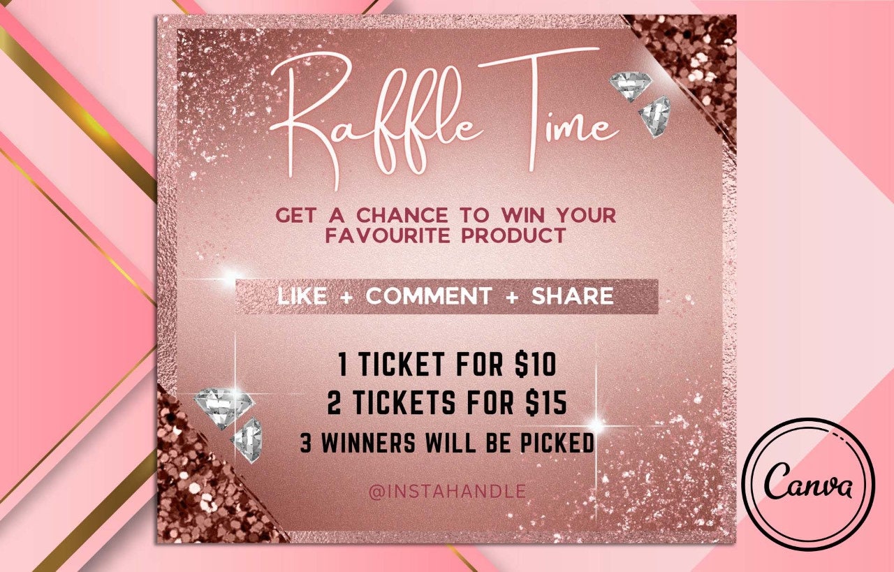 Raffle Flyer, Social Media Flyer, Lash Raffle Template, Giveaway Flyer ...