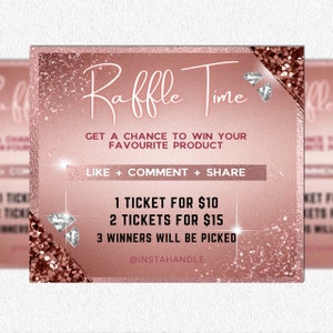 Raffle Flyer, Social Media Flyer, Lash Raffle Template, Giveaway Flyer ...