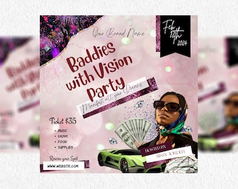 Vision Board Party Flyer, Vision Flyer, Manifesting Event Flyer, Board ...