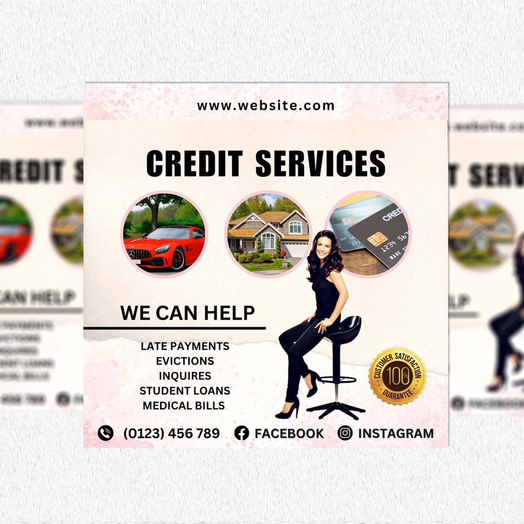 Credit Repair Flyer, Credit Restoration Flyer, Credit Fix Template ...